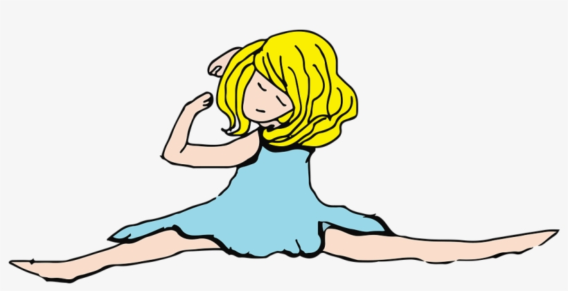 Girl-772412 - Niña Haciendo Split Animado PNG Image | Transparent PNG ...