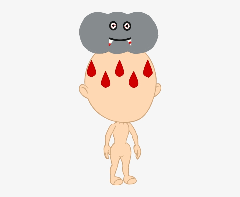 Blood Rain Cloud Design - Cartoon PNG Image | Transparent PNG Free ...