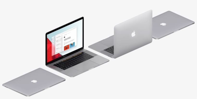Macbook Isometric Mockup Free PNG Image | Transparent PNG Free Download ...