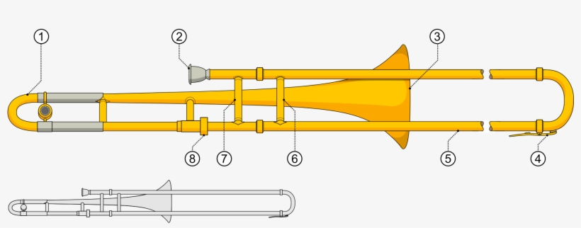 Open - Diagram Of A Trombone PNG Image | Transparent PNG Free Download ...