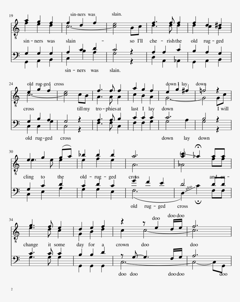 Forest Funk Sheet Music 2 Of 3 Pages - Piano PNG Image | Transparent ...