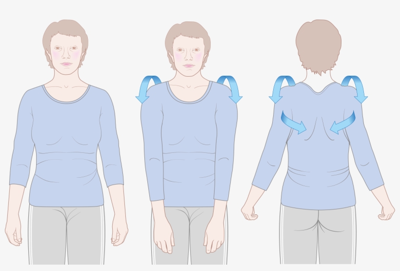 Carry Out Desk Exercises - Shoulder Roll Exercise PNG Image ...