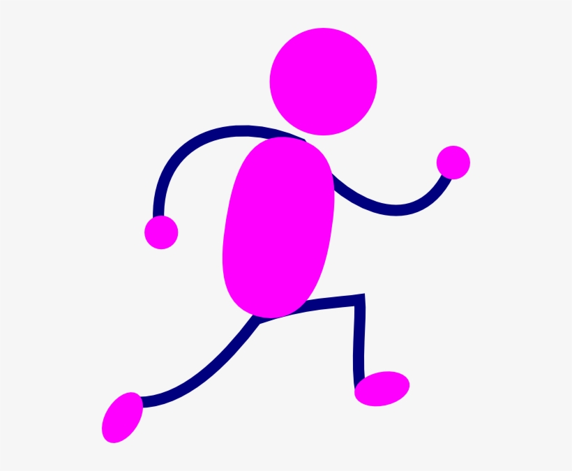 Runner Girl Stick Figure