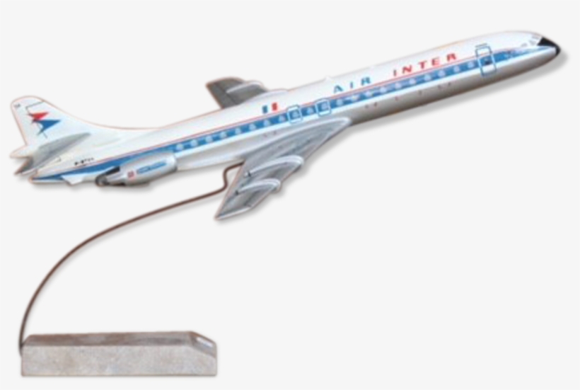 Plane Model Of Agency Air Inter Vintage - Maquette Avion Vintage PNG ...
