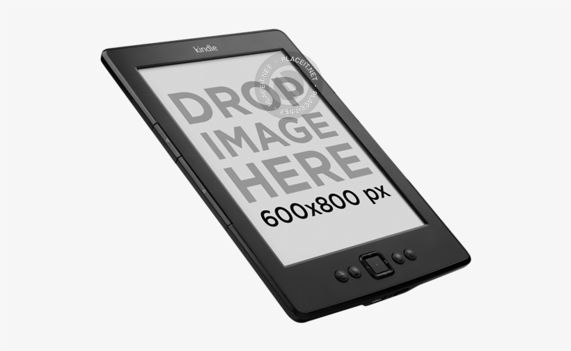 Amazon Kindle Mockup Floating Over A Transparent Background - Kindle ...