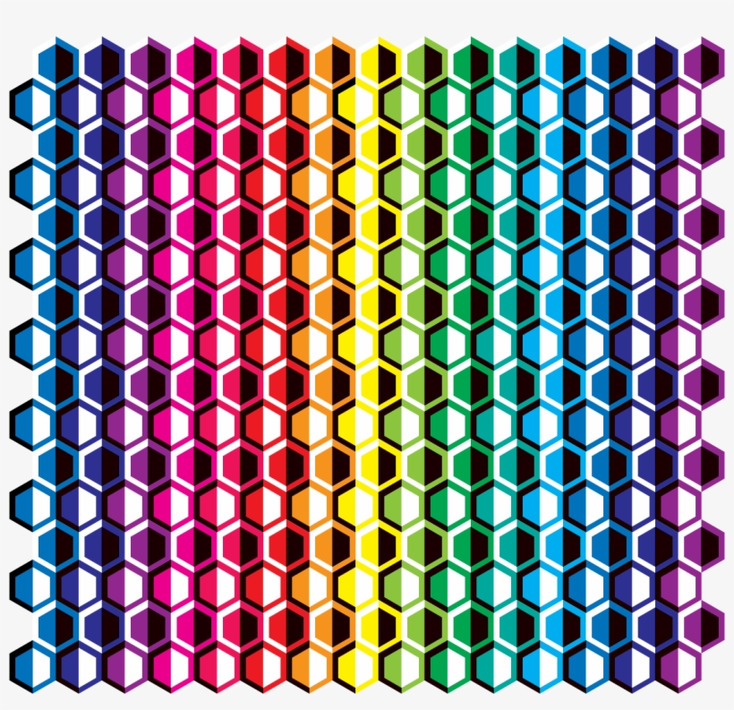 Download Playing Around With Hexagons And Color Gradient - Circle ...