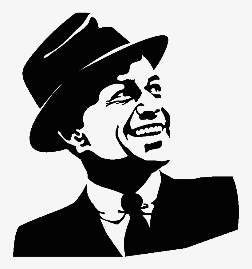 Sticker Frank Sinatra Portrait - Frank Sinatra Clipart PNG Image ...