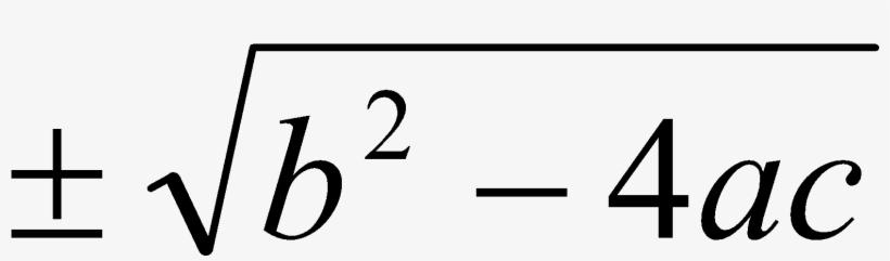 Image00 - Discriminant Formula PNG Image | Transparent PNG Free ...