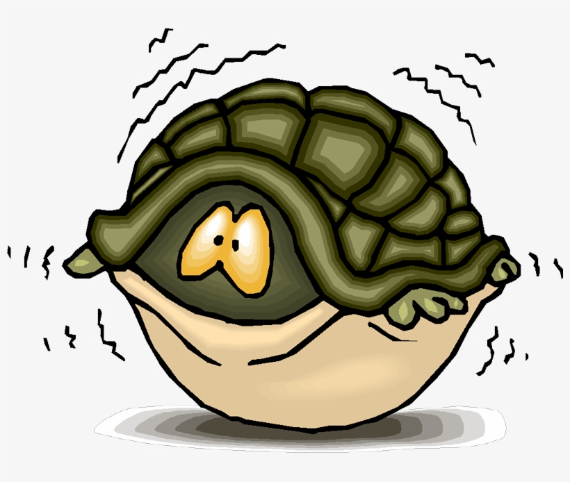 Fortunately - Scared Turtle Clipart PNG Image | Transparent PNG Free ...