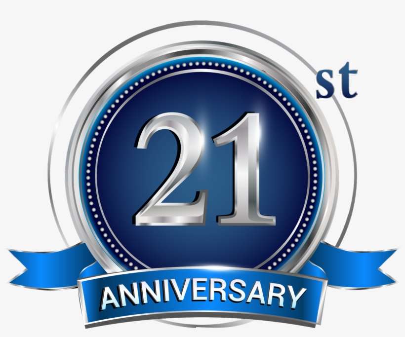 Celebrating 21 Years - Cobalt Blue PNG Image | Transparent PNG Free ...
