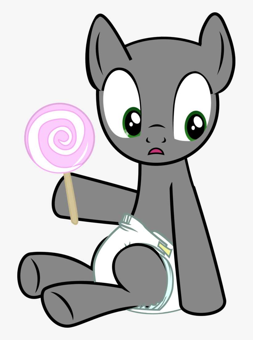 Colt, Diaper, Foal, Lollipop, Male, Oc, Oc Only, Open - Cartoon PNG ...