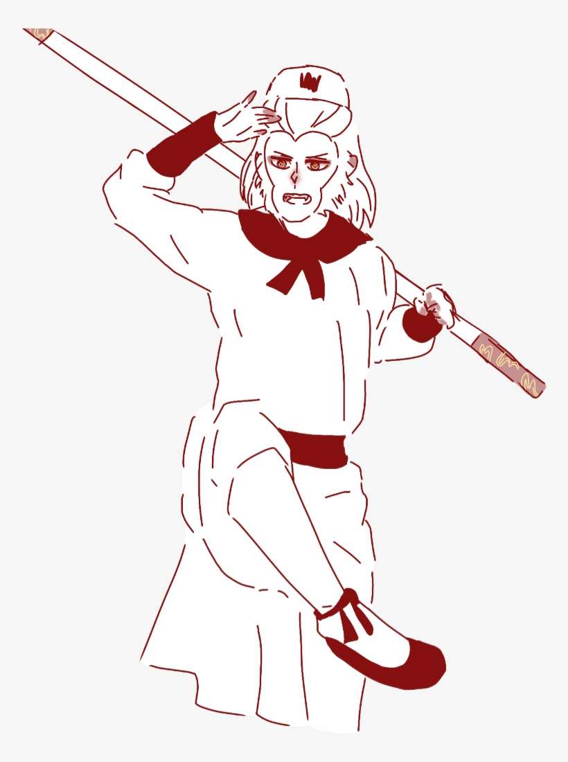 Sunwukong Wukong Monkeyking Monkey Xiyouji Journeytothe - Illustration ...