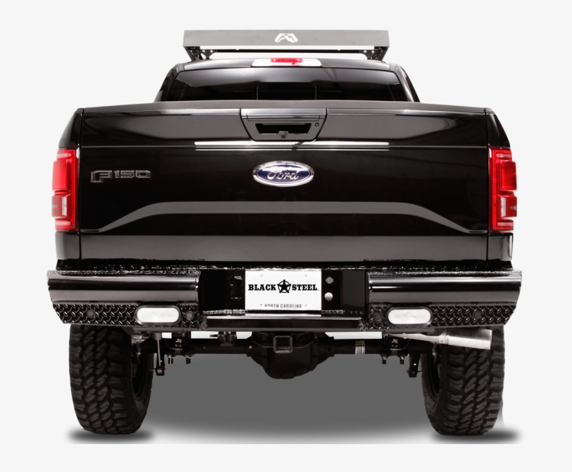 Fab Fours Ff15 T3250 1 Black Steel Rear Bumper With - 2016 Ford F150 ...
