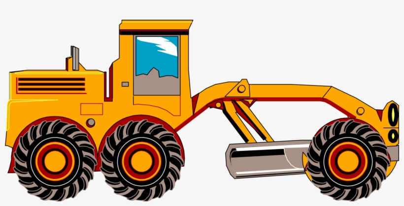 Grader Heavy Machinery Wheel Tractor-scraper Computer - Grader Clipart ...