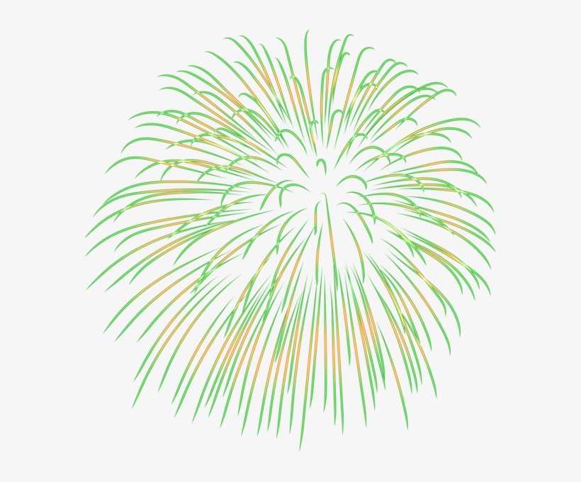 Green Fireworks Clipart