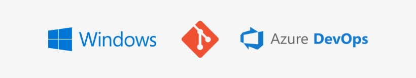Three-up Display Of Logos With Windows, Git, And Azure - Git PNG Image ...
