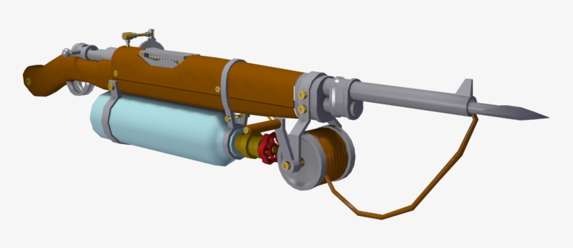 Harpoon Gun- 3d Block Out - Explosive Weapon PNG Image | Transparent PNG Free Download on SeekPNG