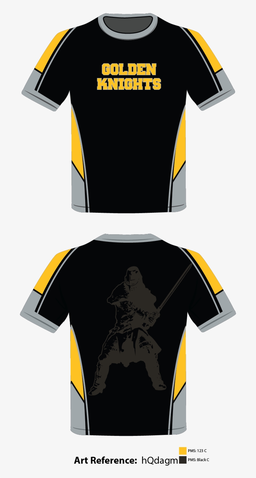 Download Northmor Golden Knights Short Sleeve Rash Guard - Illustration ...