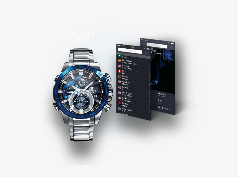 The Dual Time Display Allows Wearers To Easily View - Casio Edifice ...