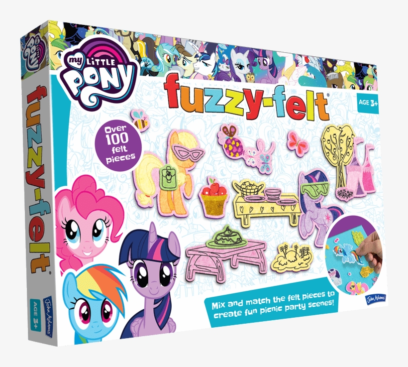 Fuzzy Felt My Little Pony Fuzzy Felt Box - Animal Figure PNG Image ...