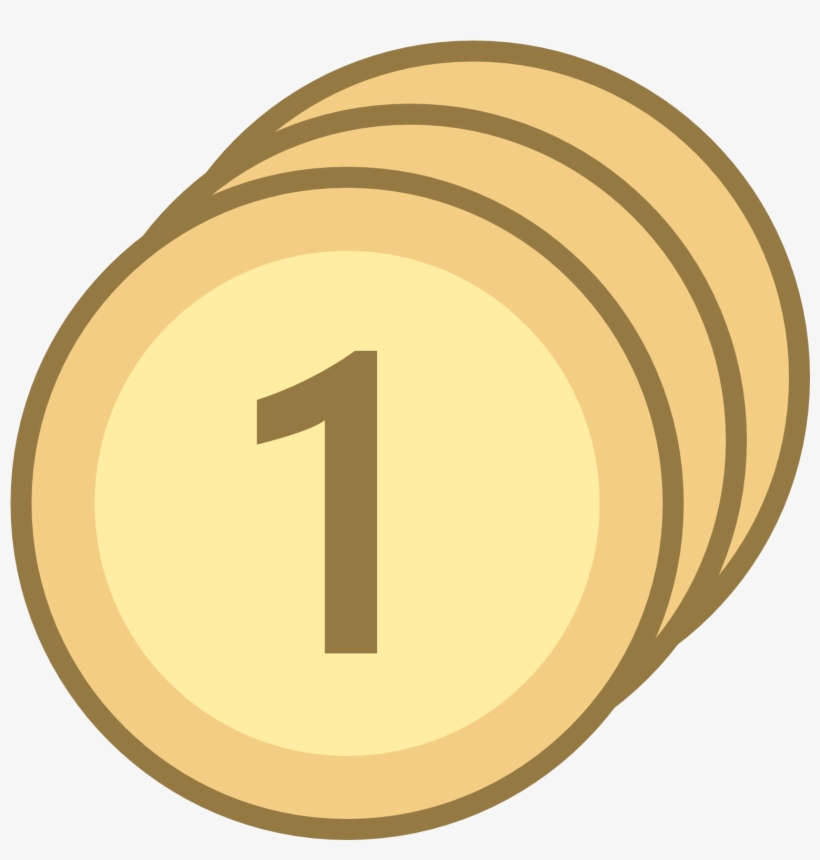 The Icon Shows A Round Button With The Number One - Icon PNG Image ...