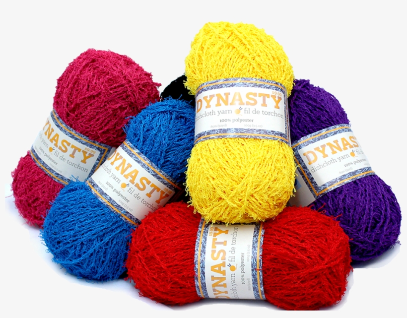 Dishcloth Yarn Is A 100% Polyester Yarn With A Scrubby PNG Image ...