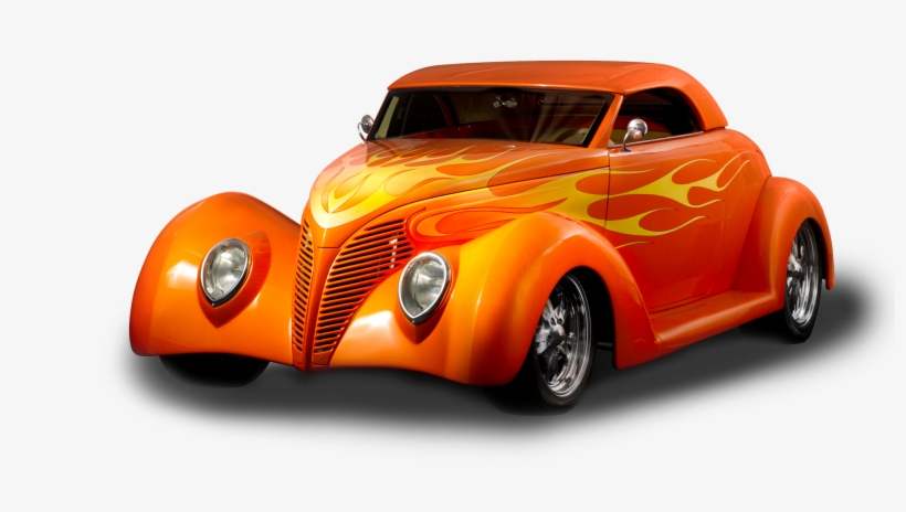 Orange Classic Car - Painting PNG Image | Transparent PNG Free Download ...