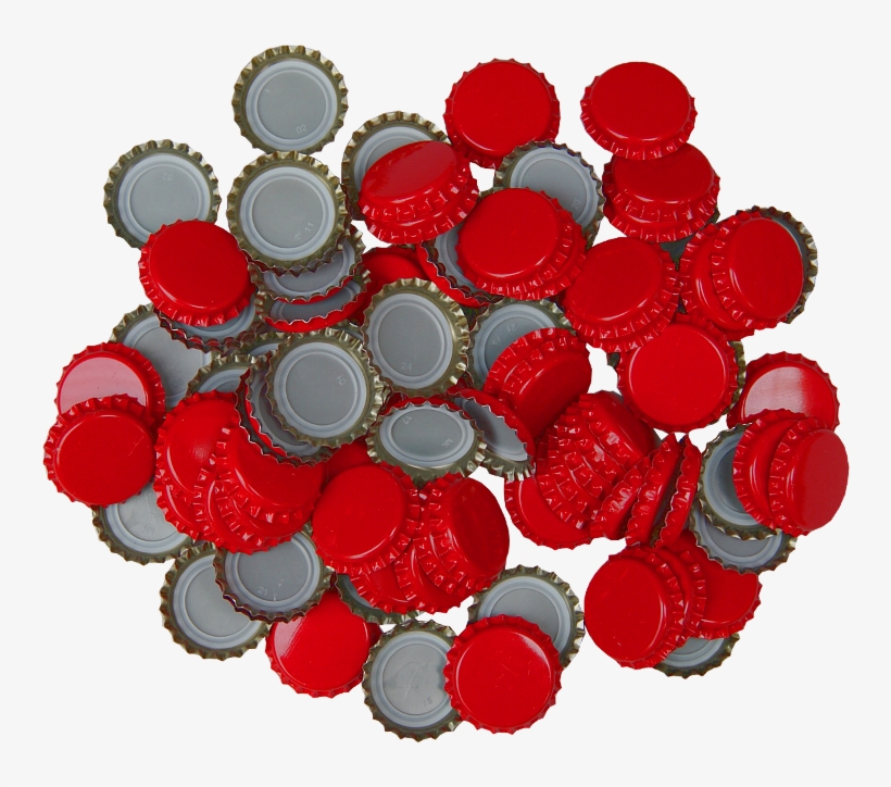 100 Red Crown Caps - 100 X Crown Caps - Red - Home Brew PNG Image ...