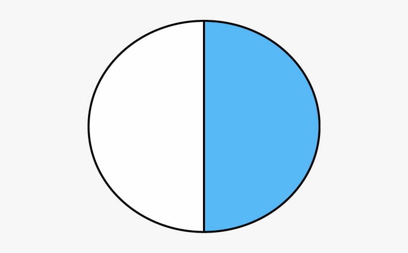 Download Math Fraction Half Clip Art - One Half | Transparent PNG ...