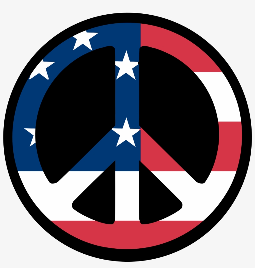 Download Us Flag Peace Symbol 1969px 166 - American Symbols Of Peace ...