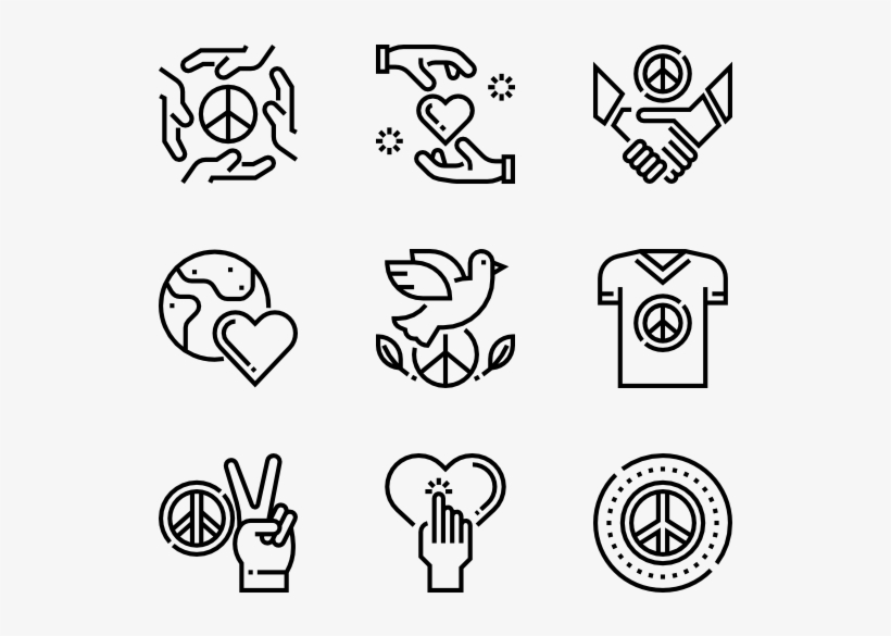 World Peace - Hand Drawn Icons Png PNG Image | Transparent PNG Free ...