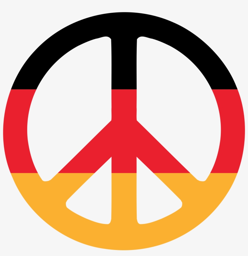 Download Peace Sign Clipart Border - Peace Sign German Flag ...