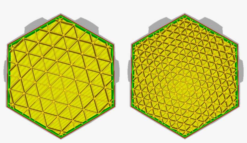 A Comparison Of High And Low Infill Density - Colorfulness PNG Image ...