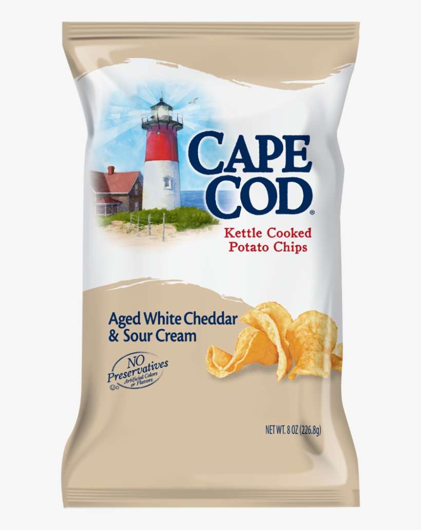 Aged White Cheddar & Sour Cream - Cape Cod Snacks PNG Image ...