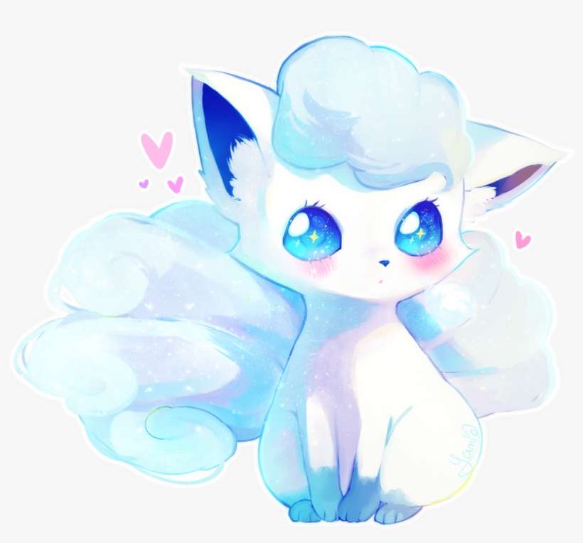 Original) Loading Alolan Vulpix - Pokemon Alolan Vulpix Fanart PNG ...