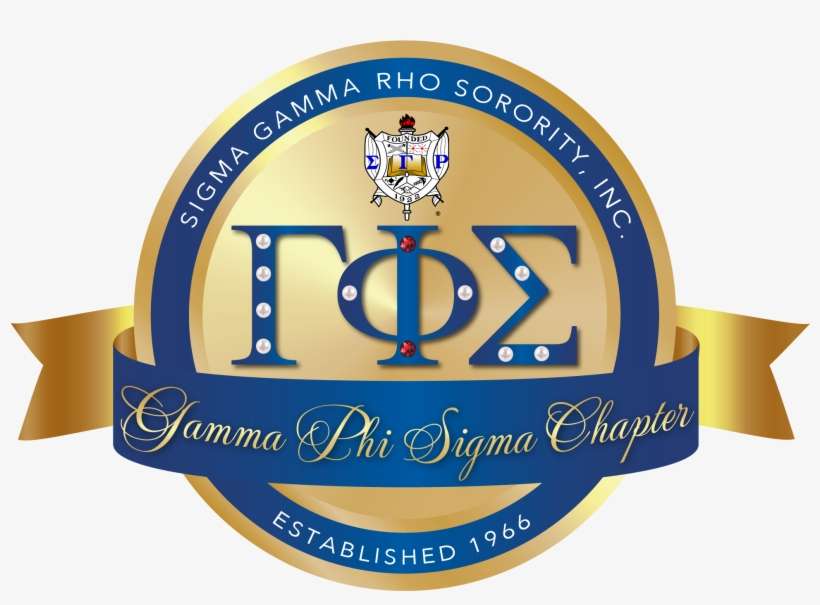The Gamma Phi Sigma Chapter Of Sigma Gamma Rho Sorority, - Label PNG ...