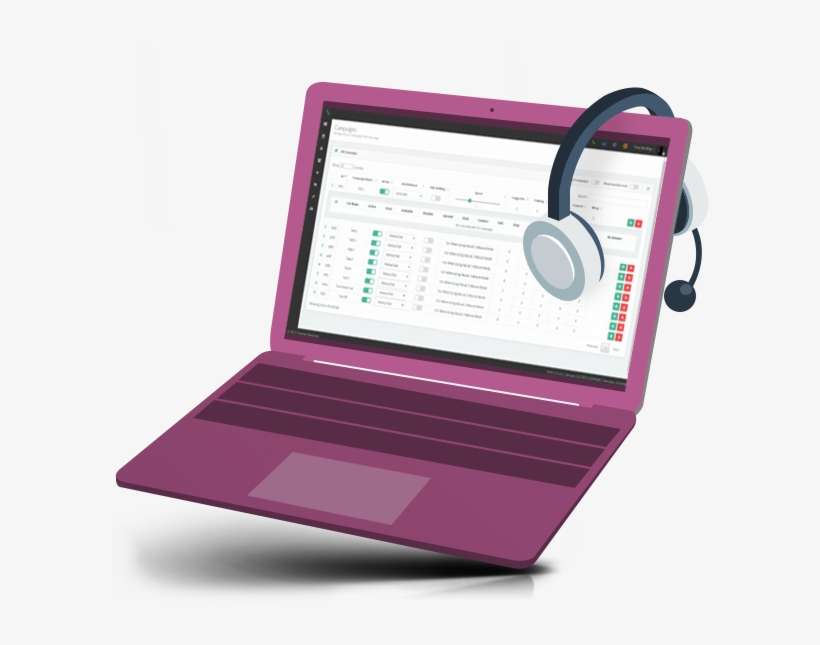 Pink Laptop Icon With Headphones Icon - Netbook PNG Image | Transparent ...