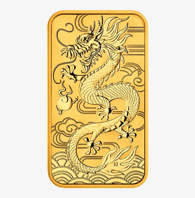 Dragon Rectangular 1oz Gold Coin 2018 Motif - Perth Mint Silber PNG ...