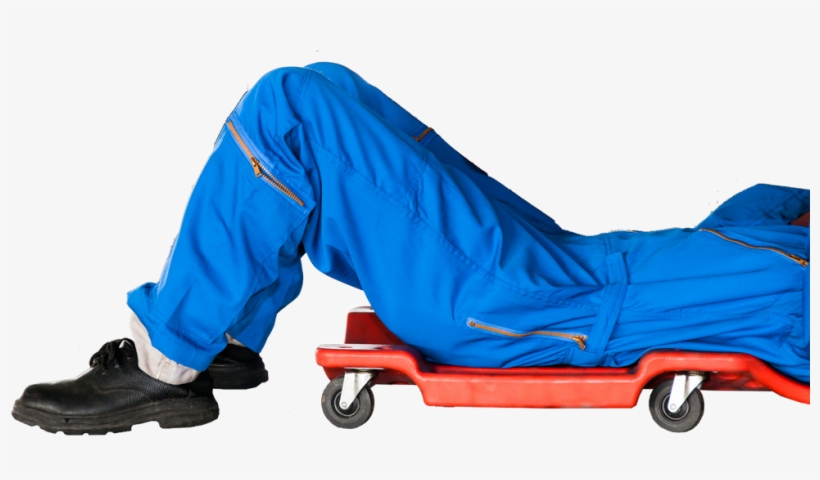 Sliding Mechanic Image For Drayton Mot Centre - Working Under Car PNG ...