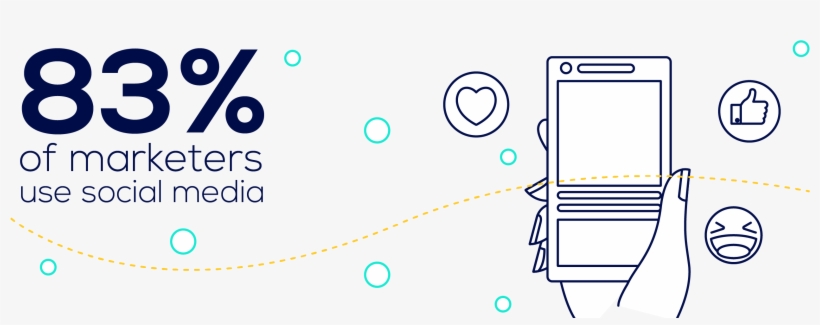Banner 01 Stats Marketers Use Social Media 01 - Diagram PNG Image ...