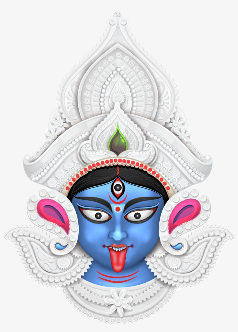 Download Maa Kaali Png, Kali Maa Png, - Maa Durga Face Png ...