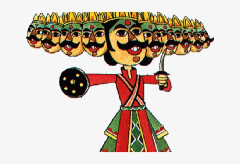 Dussehra Clipart Rawan - Ravan Ki Pooja PNG Image | Transparent PNG ...