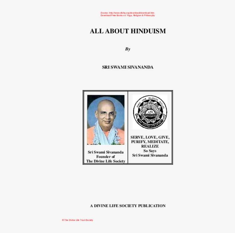 Pdf - Divine Life Society PNG Image | Transparent PNG Free Download on ...