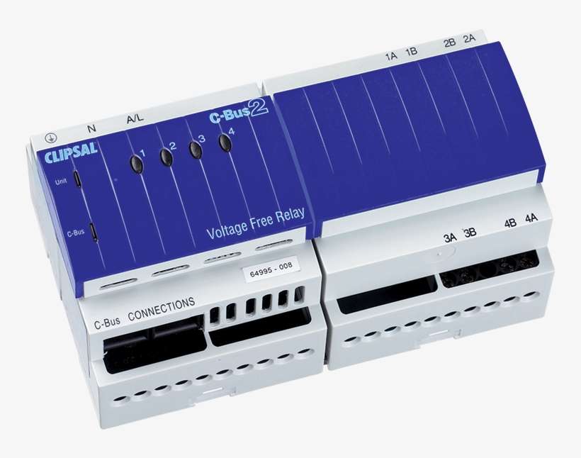 C-bus 4 Channel Voltage Free Relay, 240v Ac, 10a, - Cbus 4 Channel ...