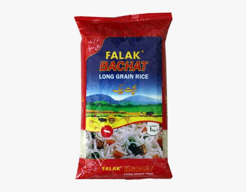 Falak Rice 1kg Bachat Long Grain - Falak Rice Fair Price Shop PNG Image ...