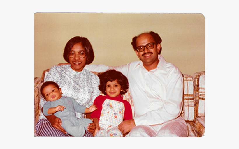 Indira And Bala Pillay At Home With Their Son, Ramesh, - Family PNG ...