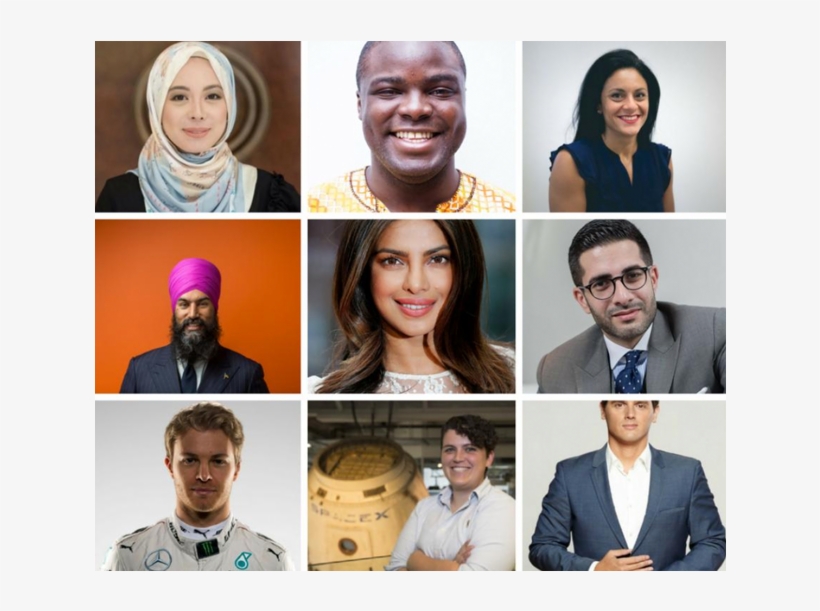Wef Places Faith In Its Young Global Leaders - Collage PNG Image ...