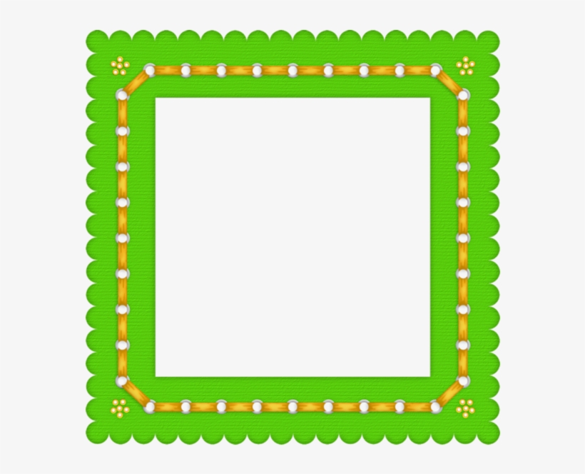 Green Summer Colored Transparent Frame Gallery Frames, - Transparent ...