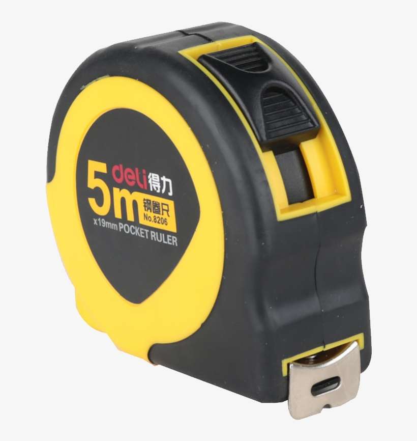 Deli Deli Steel Tape Measure Engineering Ruler Measuring - Ruler PNG ...