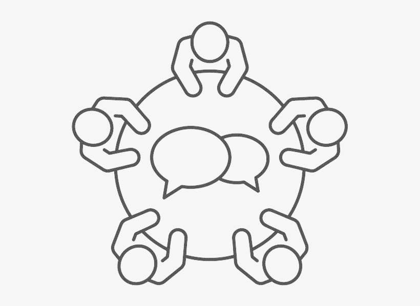 Forum Icon Iso - Business Meeting Outline Vector PNG Image ...